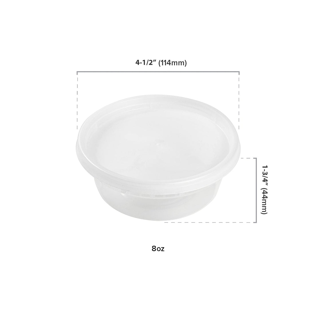 8 oz. Clear Deli Containers and Lids, Case of 240 – CiboWares
